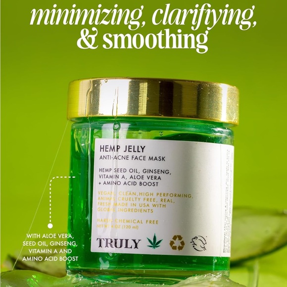 TRULY | Skincare | Nwt Truly Hemp Jelly Face Mask | Poshmark